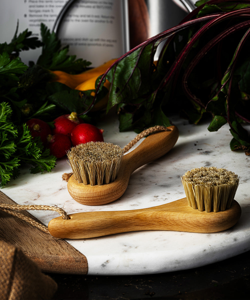 Natural Vegetable Brush - Soft Natural Bristle – Natural by Hillbrush